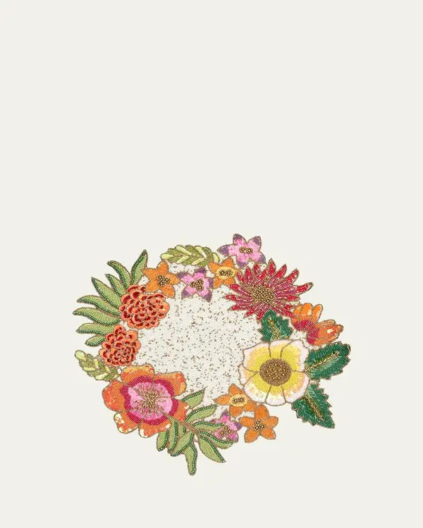 KIM SEYBERT Eden Beaded Placemat - Multi