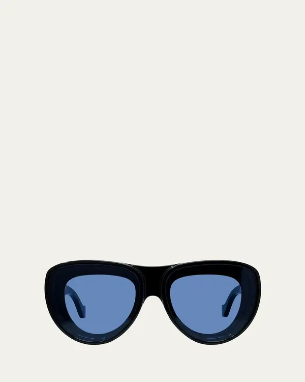 Loewe X Paula's Ibiza Round Frame Sunglasses - Sblkblu