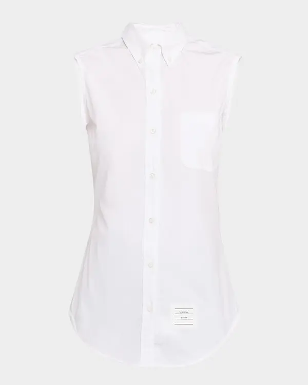 Thom Browne Sleeveless Poplin Shirt