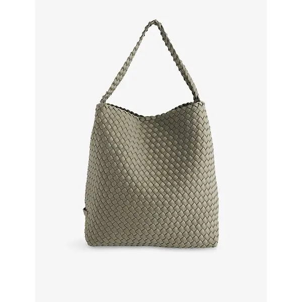 NAGHEDI Nomad Medium Woven Tote Bag - Celadon