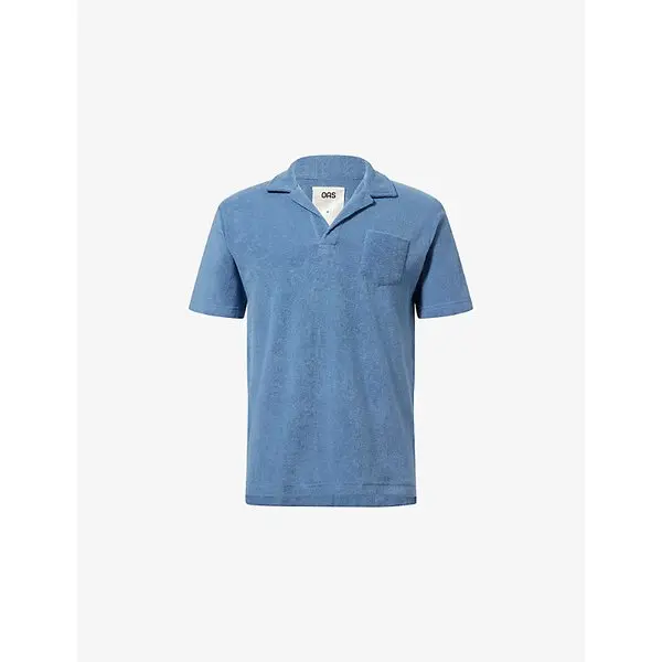 Oas Cotton-terry Polo Shirt - Coronet