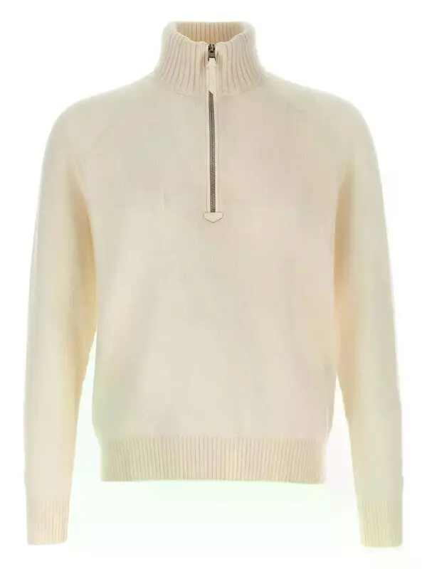 TOM FORD Half-zip Sweater - White