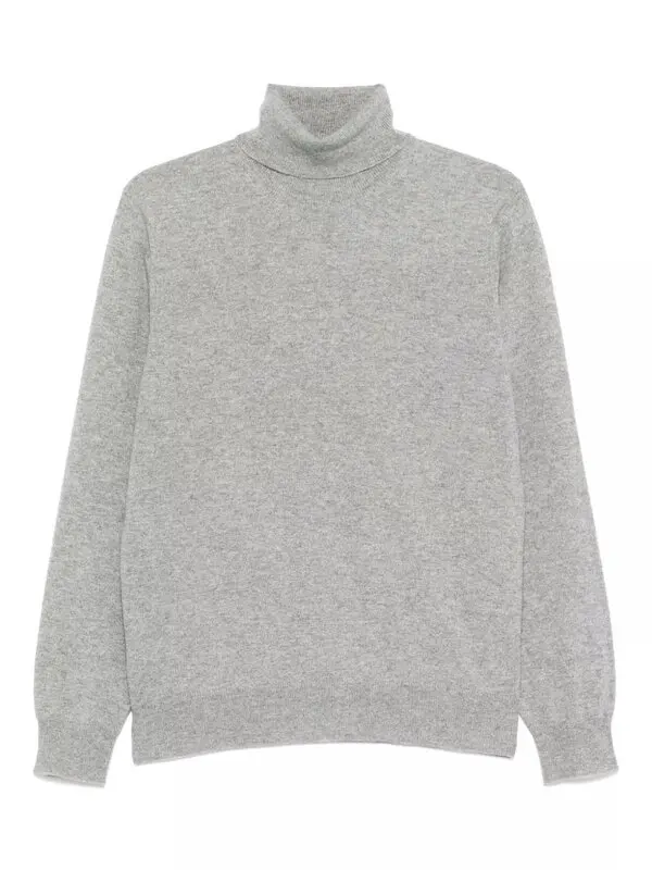 Brunello Cucinelli Cashmere High Neck Sweater - Grey