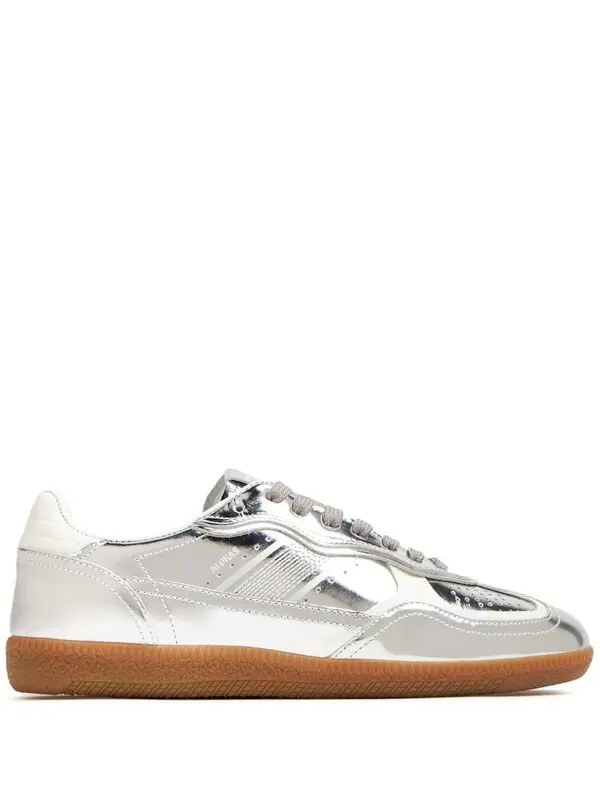ALOHAS Leather Sneakers - Shimmer Silver Cream