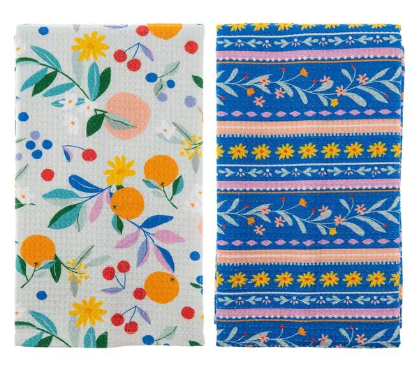 KARMA GIFTS Karma Set Of 2 Waffle Weave Tea Towels