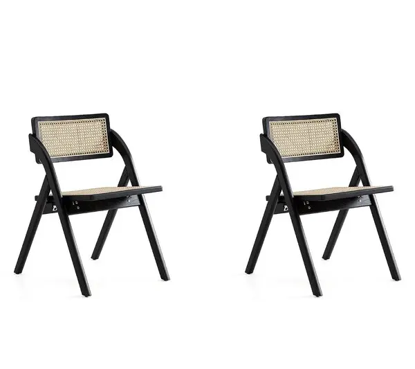 MANHATTAN Comfort Lambinet Dining Folding Chair Set Of 2