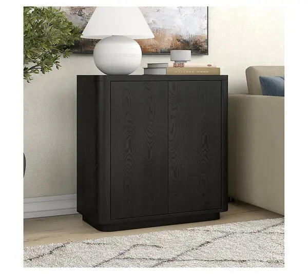 HUDSON&CANAL Plympton 32' Wide Rectangular Acce Nt Cabinet