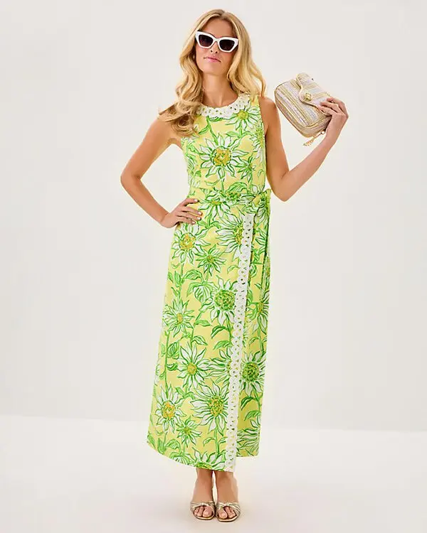 chinese dress ladies Lilly Pulitzer Fresia Stretch Maxi Shift Dress main image 0
