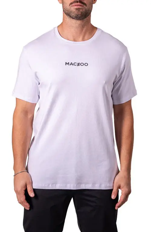 MACEOO Neon Asad Embellished T-shirt - White