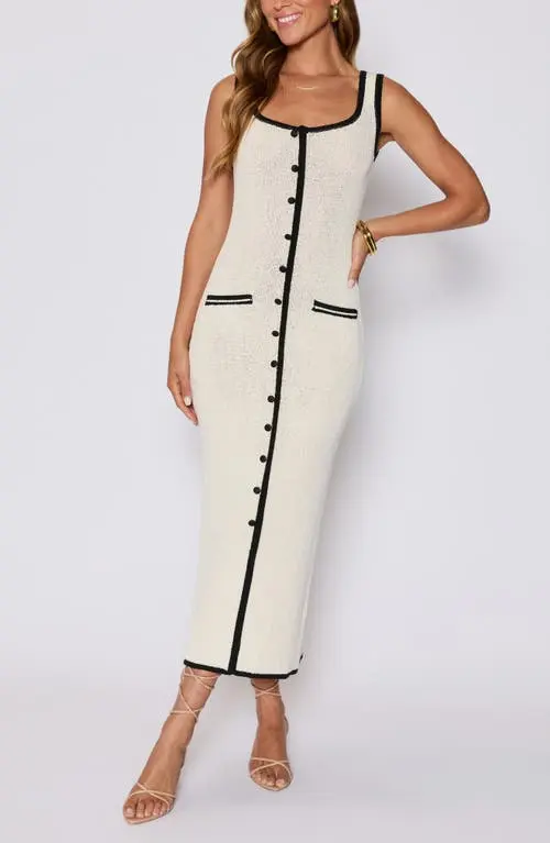VICI Contrast Midi Sweater Dress