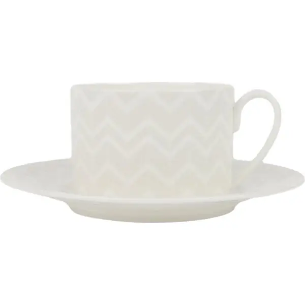 Missoni Zigzag Set Of 2 Tea Cups & Saucers