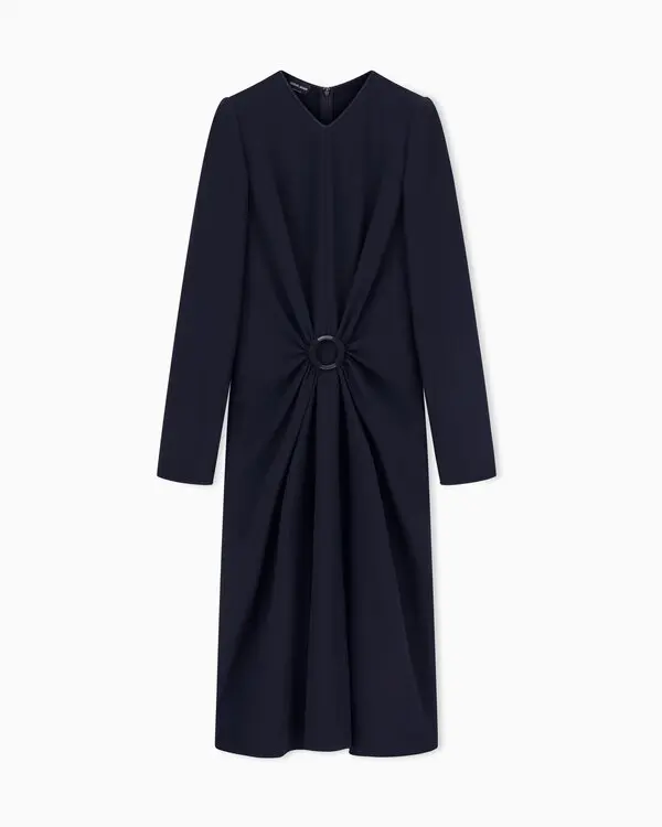 Giorgio Armani Viscose Cady Midi Dress