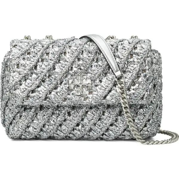 Tory Burch Kira Metallic Chevron Convertible Shoulder Bag