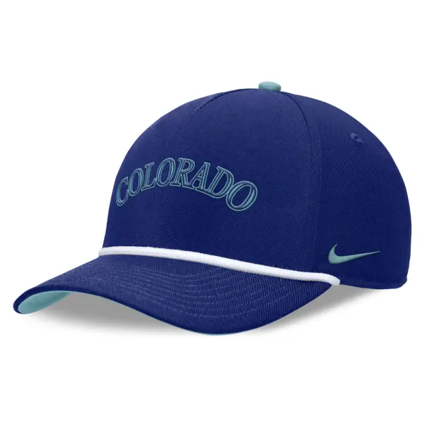 Nike Colorado Rockies Rise Mlb Adjustable Cap - Blue