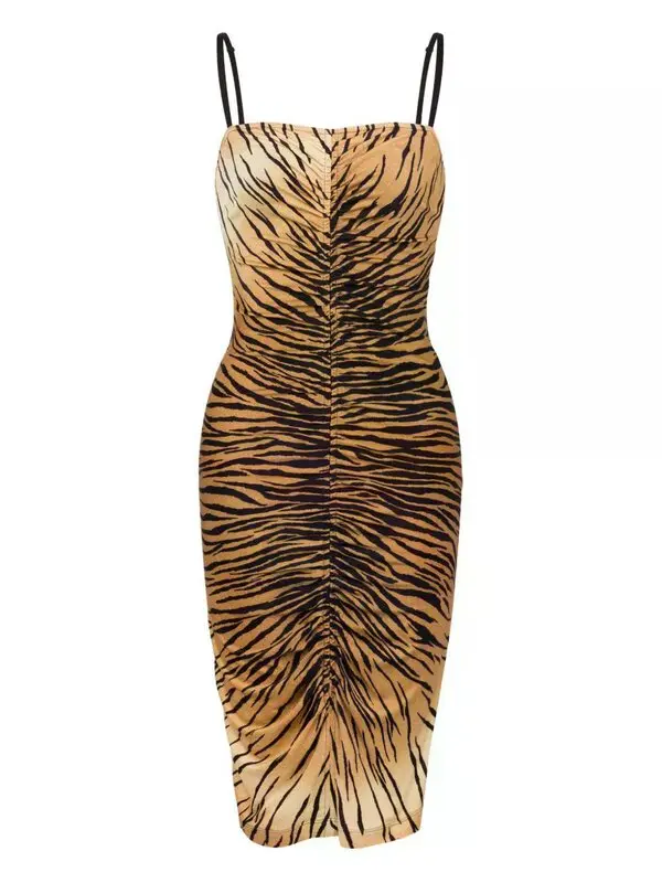 MOSCHINO JEANS Zebra-print Midi Dress
