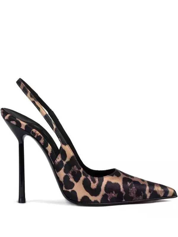 LE SILLA 120mm Bella Leopard-print Slingback Pumps