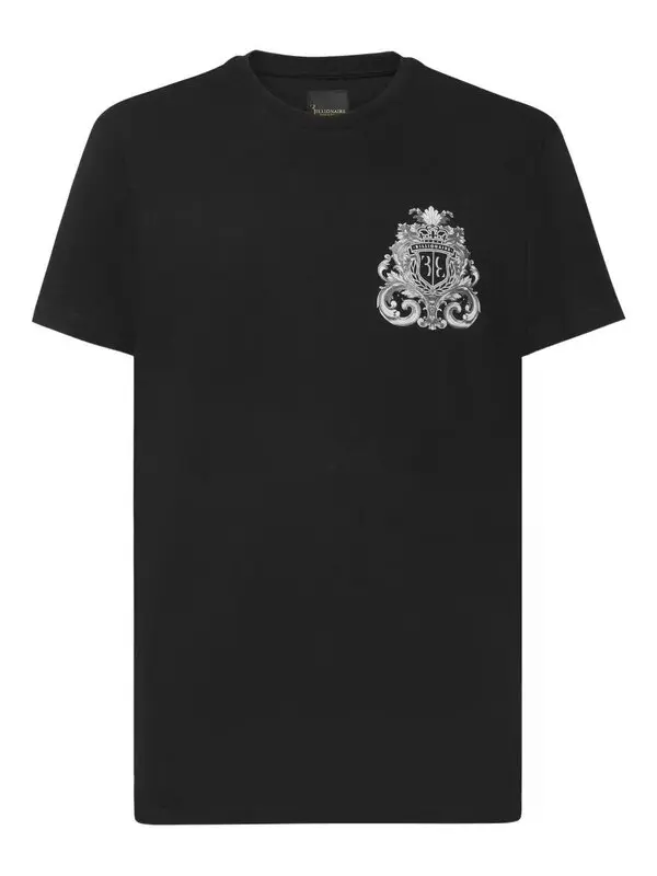 BILLIONAIRE Crest-print T-shirt - Black