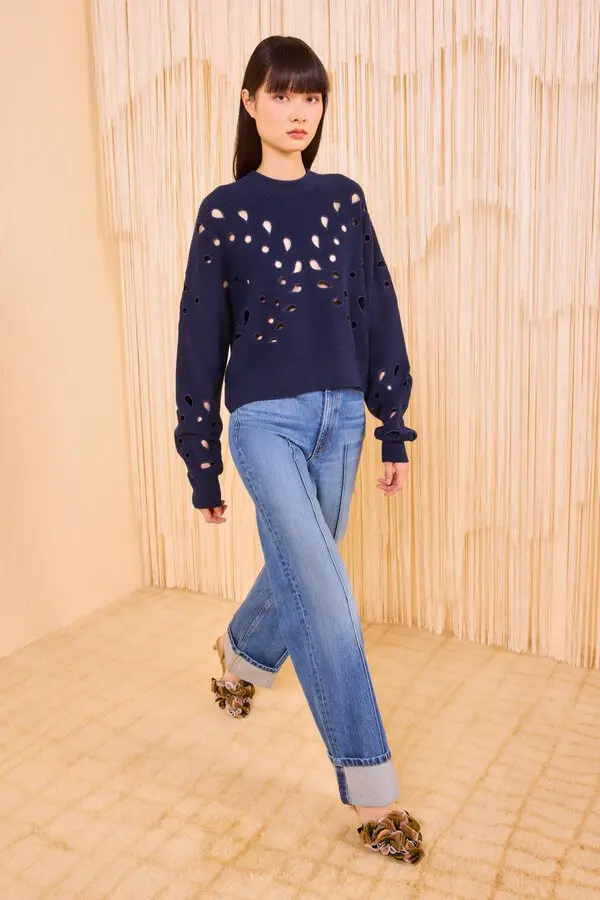 Ulla Johnson Vanessa Pullover Knit Sweater - Midnight