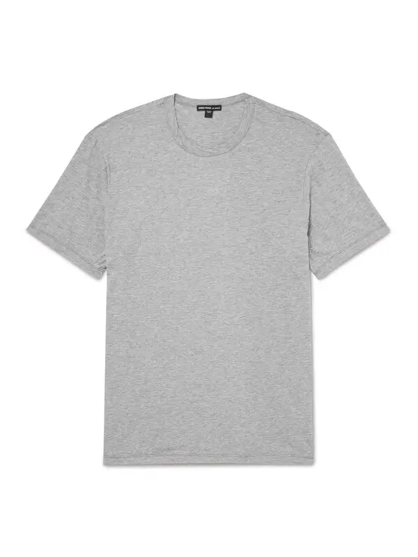 JAMES PERSE Lotus Slim-fit Cotton-jersey T-shirt - Gray