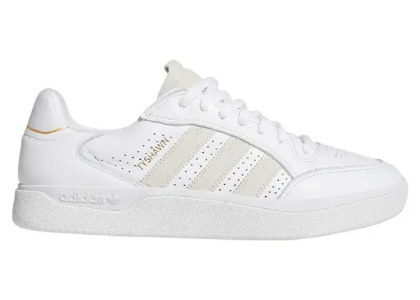 Adidas Tyshawn Low Sneakers - Cloud White/gold Metallic