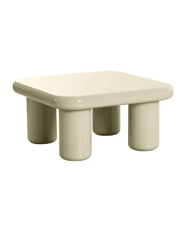 TOV FURNITURE Memphis Chocolate Coffee Table - Cream