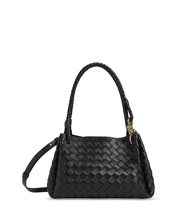 Bottega Veneta Parachute Leather Top Handle Bag - Brown
