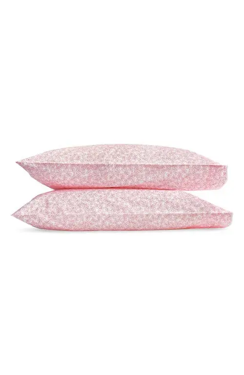 MATOUK Margot 500 Thread Count Cotton Percale Set Of 2 Pillowcases - Blush