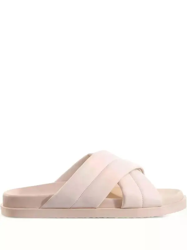 HOGL Tessa Cross-strap Slide Sandals - Neutrals