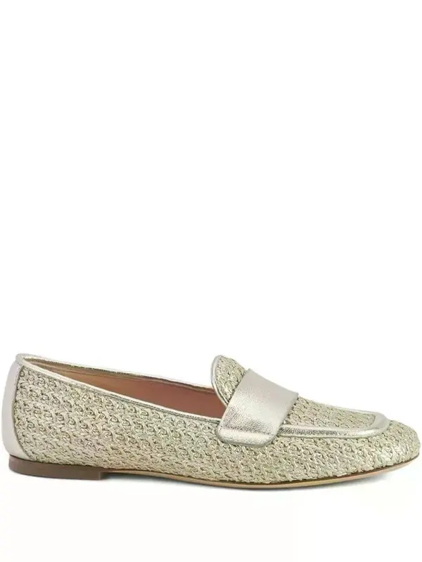 Agl Sheryle Metallic Woven Loafers