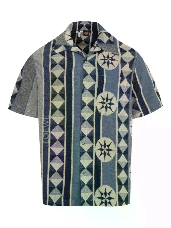 Loewe Patterned Short-sleeves Shirt - Blue