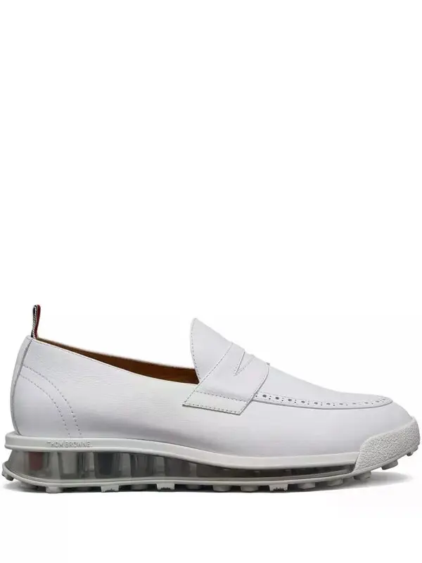 Thom Browne Leather Loafer Sneakers - White