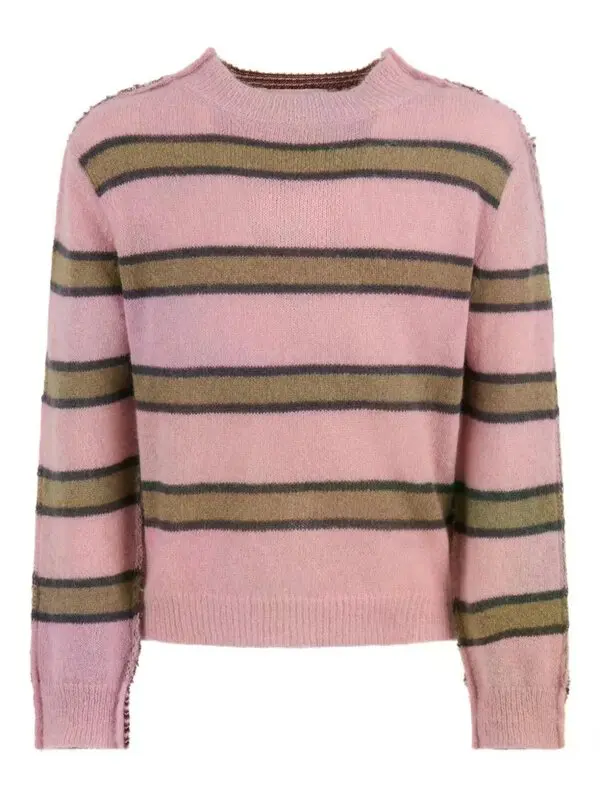 Marni Striped Sweater - Stc47 - Soft Pink