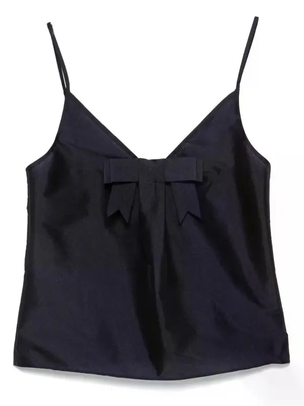 SHUSHU/TONG Bow-detail Top - Blue
