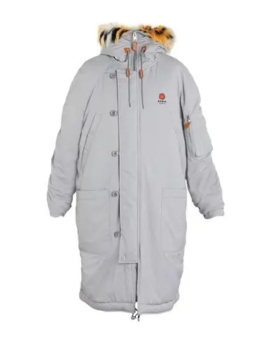Kenzo Polyester-blend Military Coat - Grey