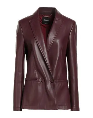 Blumarine Coated Double-breasted Blazer - Red