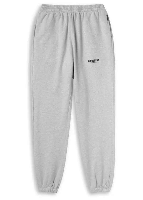 REPRESENT Owners Club Logo-print Cotton Sweatpants - Grey