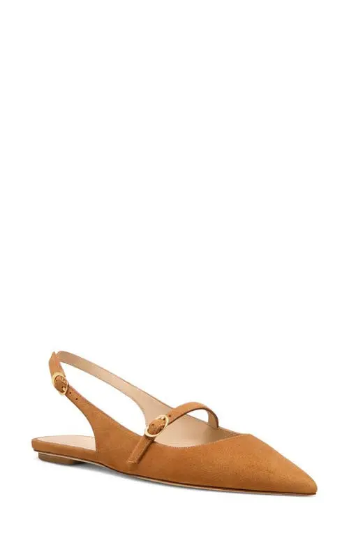 STUART WEITZMAN Emilia Mary Jane Slingback Flats - Hazel