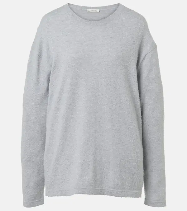 THE ROW Kabira Oversized Cotton Sweatshirt - Grey