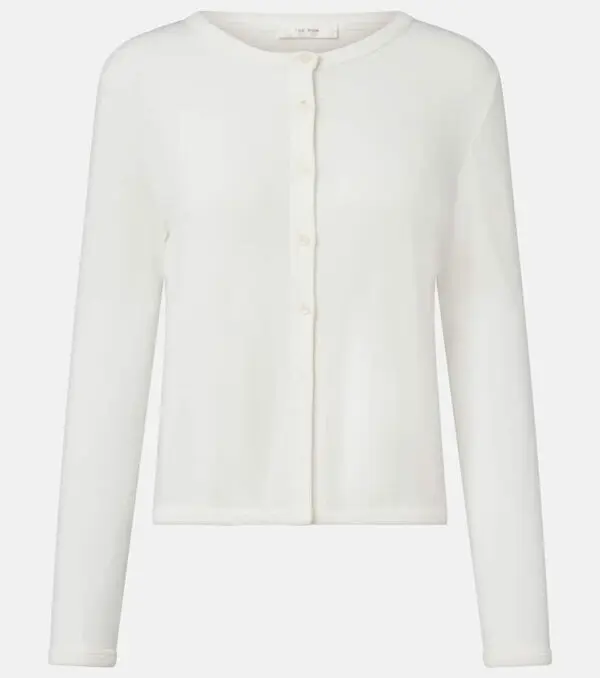 THE ROW Gretas Cotton Cardigan - White
