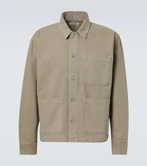 FRAME Chore Cotton Canvas Jacket - Grey