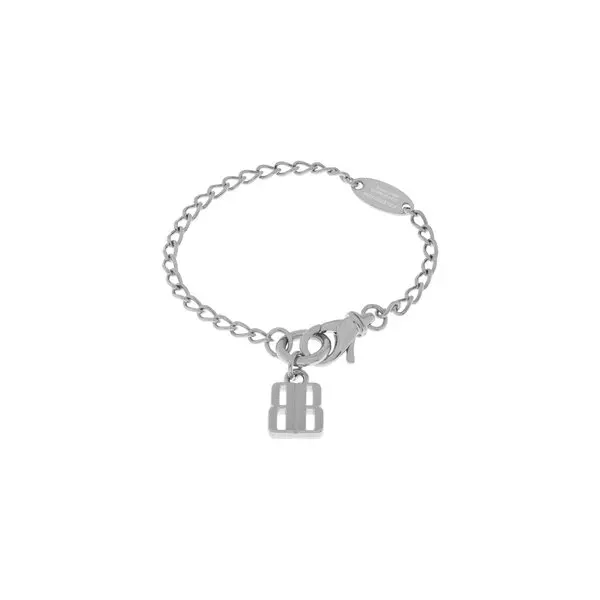 Balenciaga Nano Thin Bracelet - Silver