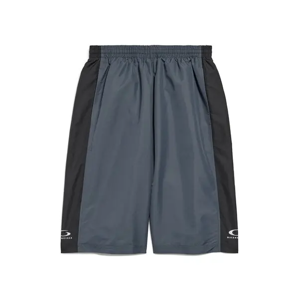 Balenciaga Loop Sports Icon Basketball Swim Shorts - Grey & Silver