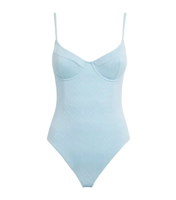Simkhai Underwired Demi Swimsuit - Blue