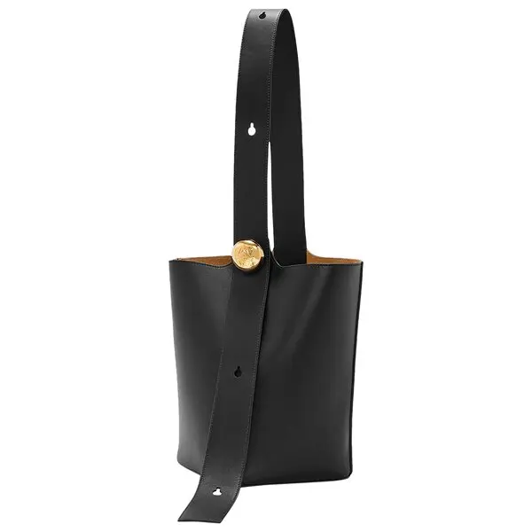 Loewe Pebble Bucket Bag - Black
