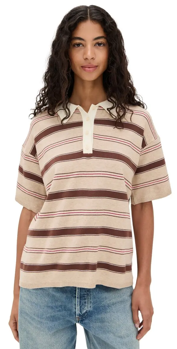 BAILEY ROSE Striped Knit Shirt