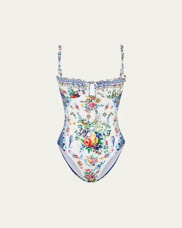 Camilla Ruched Underwire One-piece Swimsuit