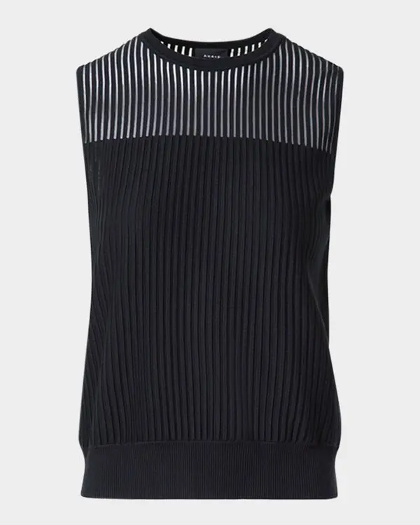 Akris Sleeveless Striped Sweater
