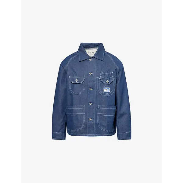 STORY MFG. Patch-pocket Cotton Denim Jacket