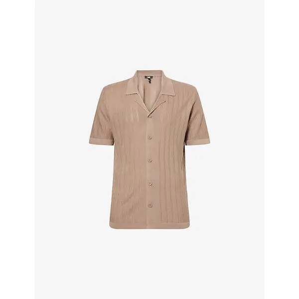 Paige Camp-collar Relaxed-fit Silk Blend Knitted Top