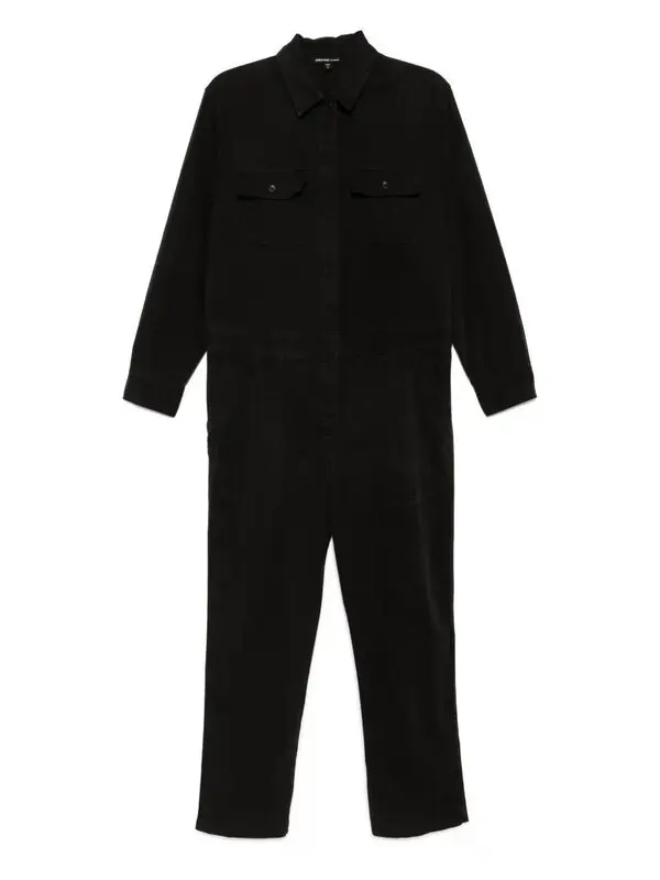 JAMES PERSE Stretch Herringbone Jumpsuit - Black